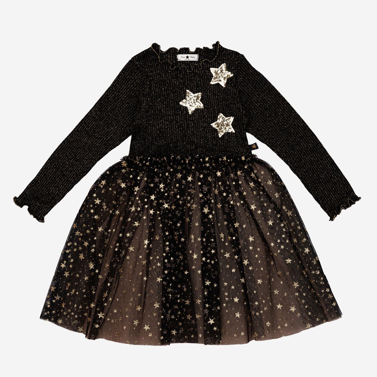 Petit Hailey Glitter Three Star Tutu Dress in Black – Lively Kids