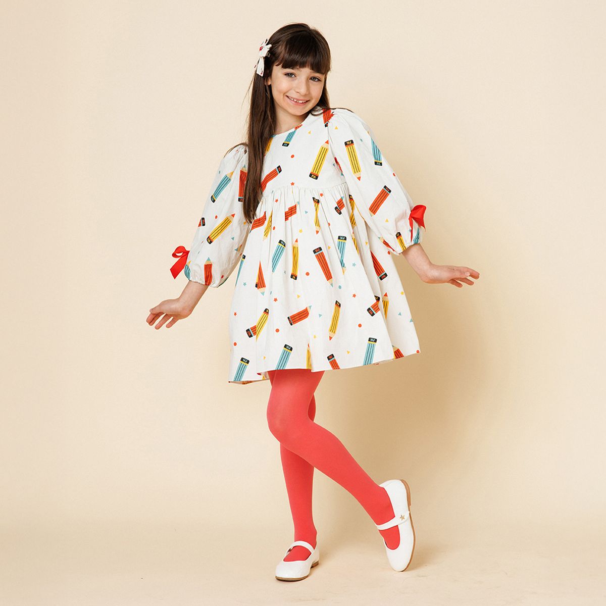 Petit Hailey Pencil Printed Balloon Dress – Lively Kids
