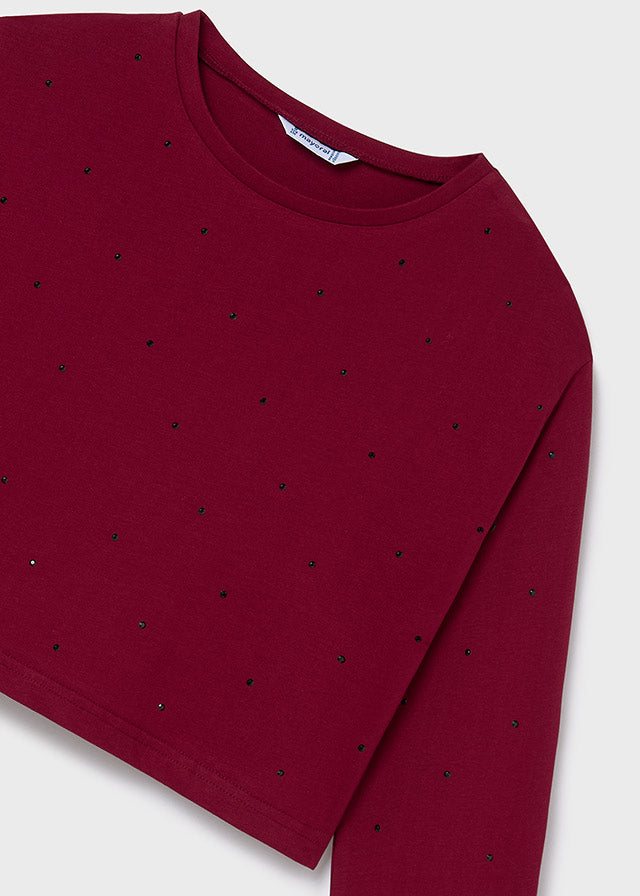 Mayoral Tween Studded Long Sleeve Top in Ruby – Lively Kids