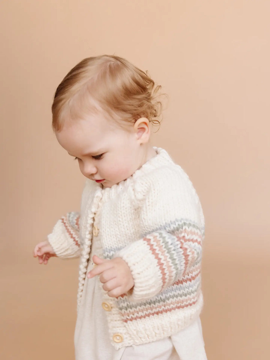 Stripe Cardigan Pastel | Kid & Baby Sweater Fall Spring – Lively Kids