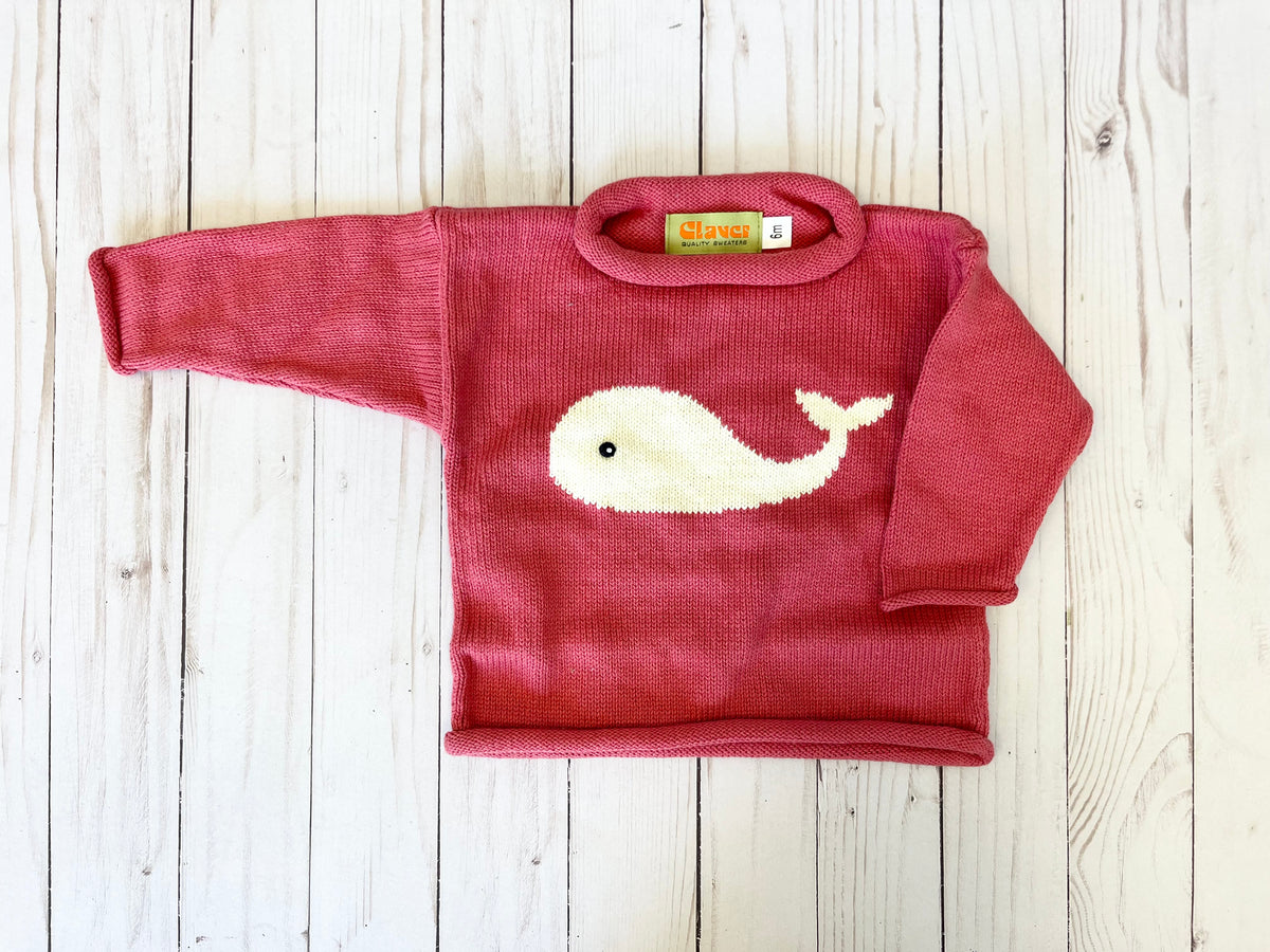 Nantucket Red Whale Knit Crew Sweater – Lively Kids