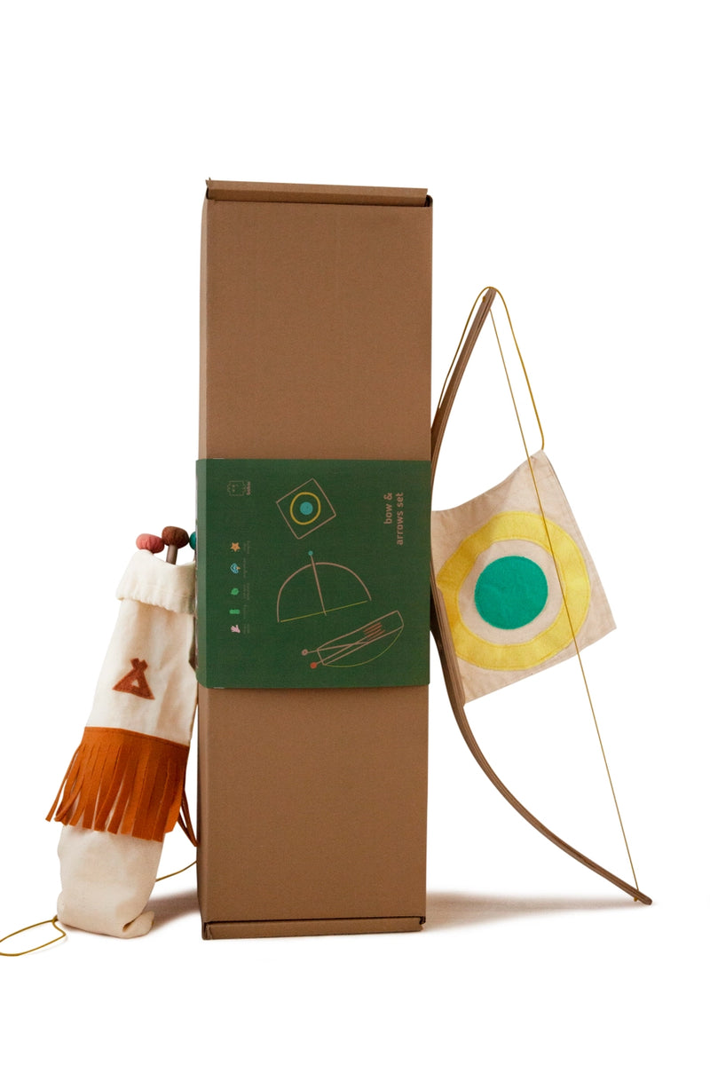 Wooden Bow & Arrows Set with Goal – Lively Kids