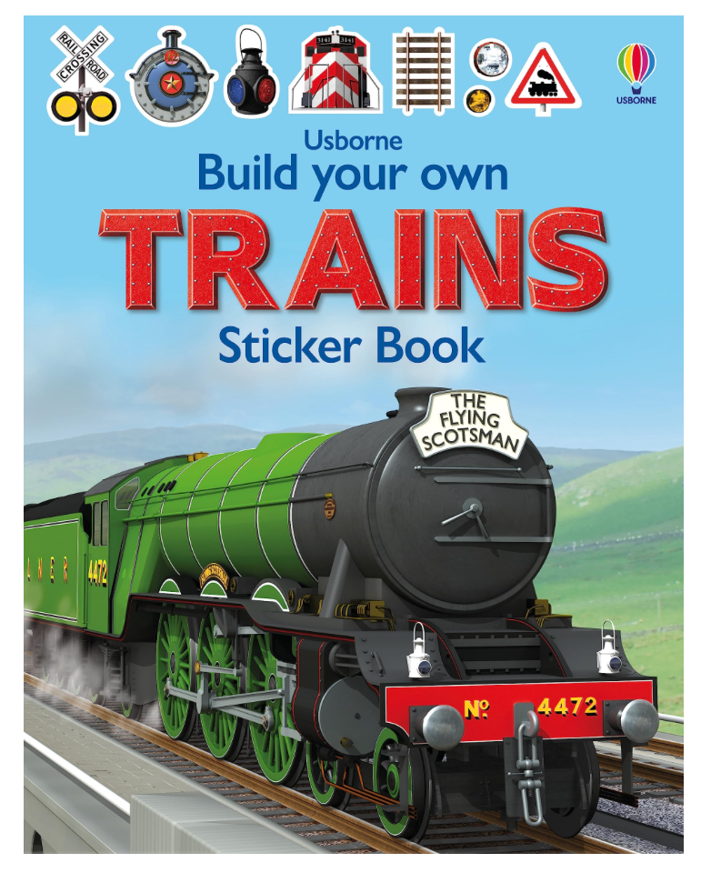 Build Your Own Trains Sticker Book – Lively Kids