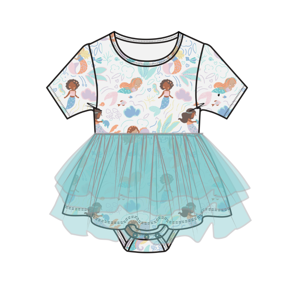 Angel Dear Twirly Tutu Bodysuit in Magical Mermaids – Lively Kids