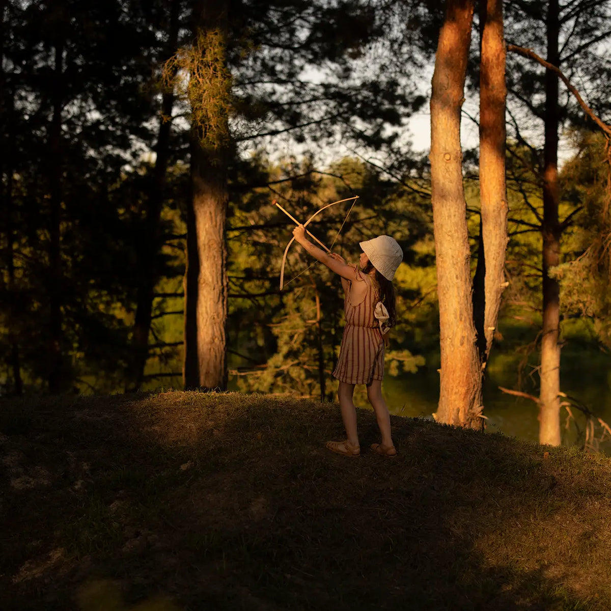 Wooden Bow & Arrows Set with Goal – Lively Kids