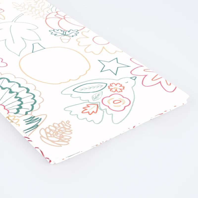 Meri Meri Thanksgiving Color In Activity Tablecloth – Lively Kids