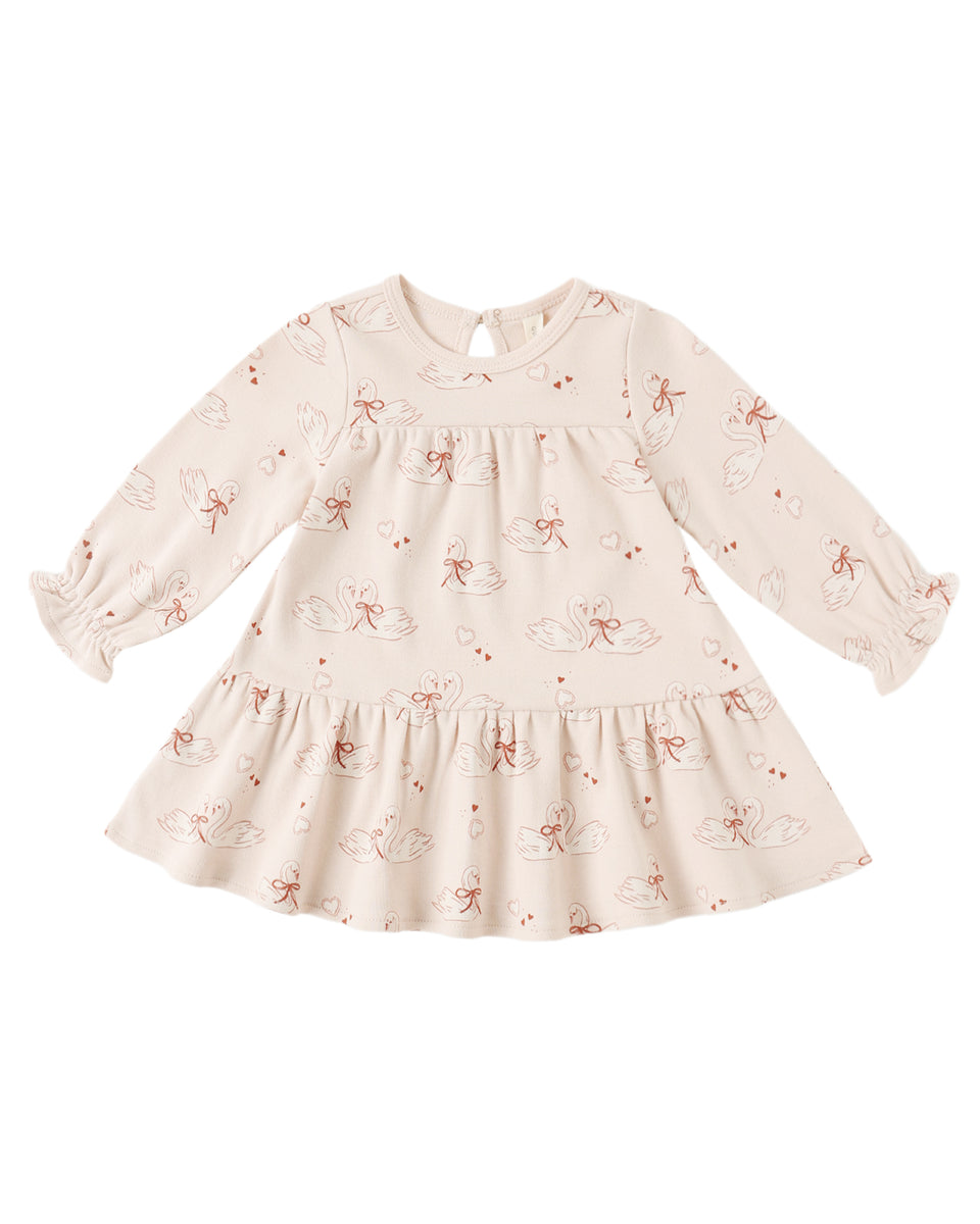 Quincy Mae Tiered Jersey Dress || Swans – Lively Kids