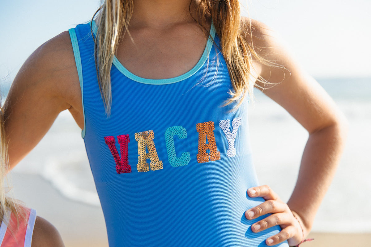 Feather 4 Arrow Wave Break One-piece in Blue Jay VACA – Lively Kids