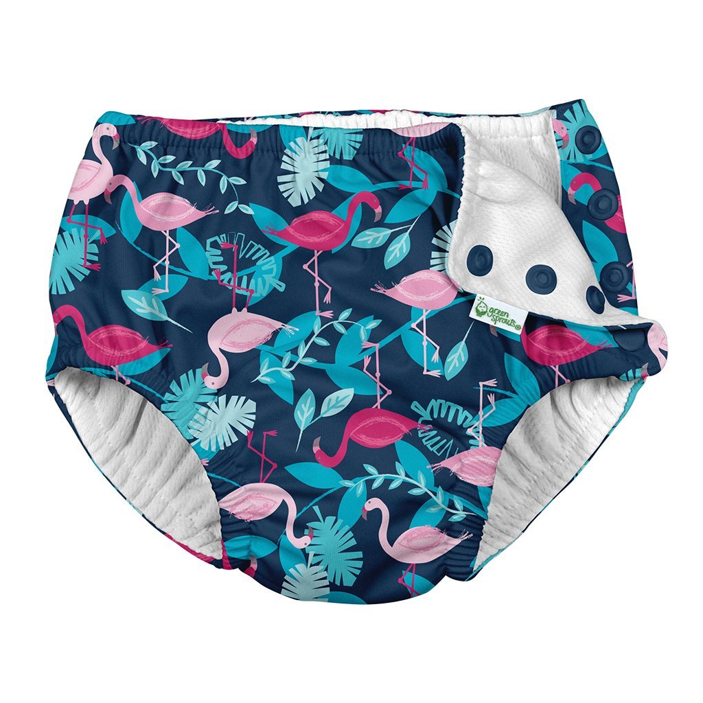 Reusable Swim Diaper Navy Flamingos – Lively Kids