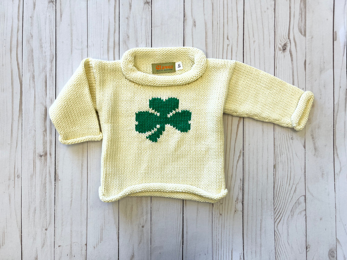 Single Shamrock Knit Crew Sweater – Lively Kids